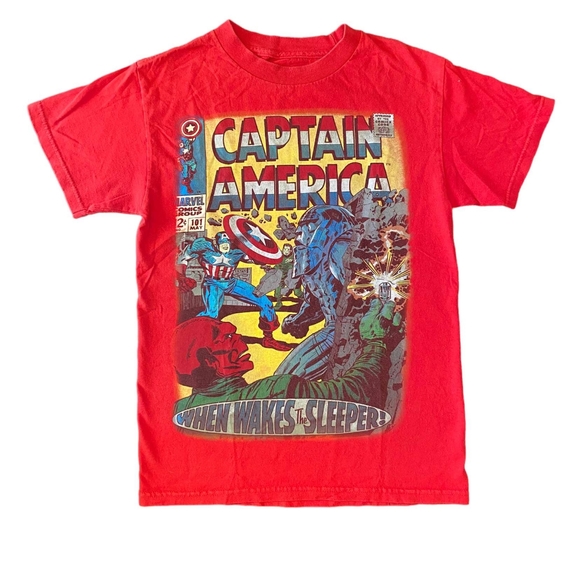 Marvel | Shirts | Marvel Comic Captain American Cover Tshirt | Poshmark